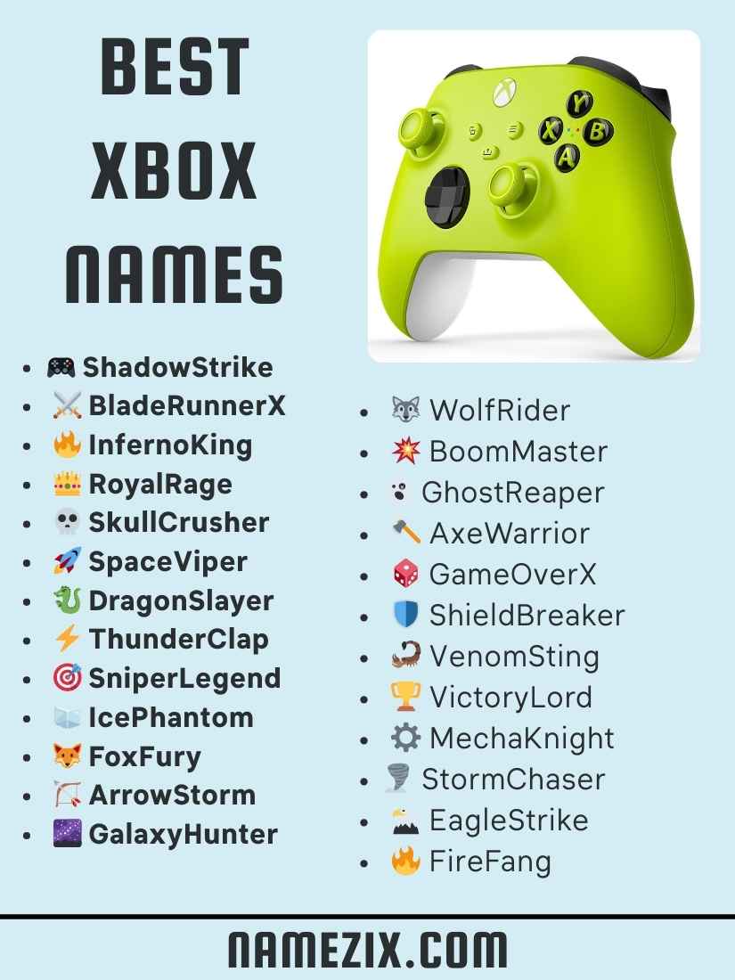 660+ Best Xbox Names & Gamertags to Stand Out in 2025