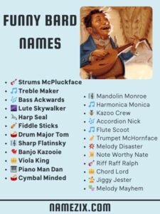 Top 300 Funny Bard Names for DnD, BG3 & RPG Fun