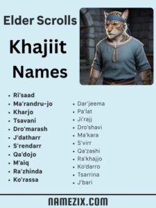 380+ Best Khajiit Names Perfect for Your Next RPG Character